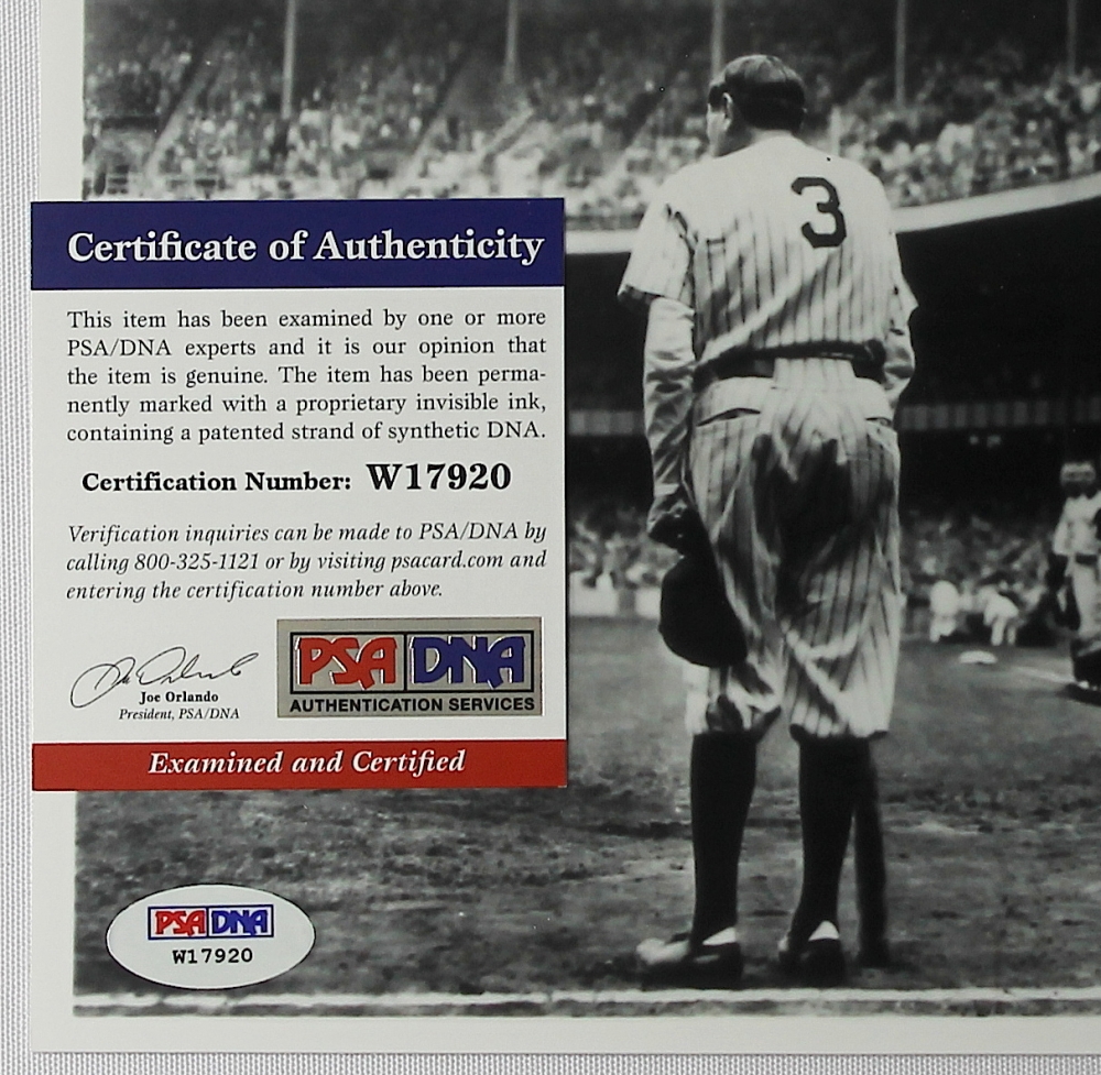 Bob Feller Signed "Babe Ruth Day" 8x10 Photo (PSA COA) | Pristine Auction