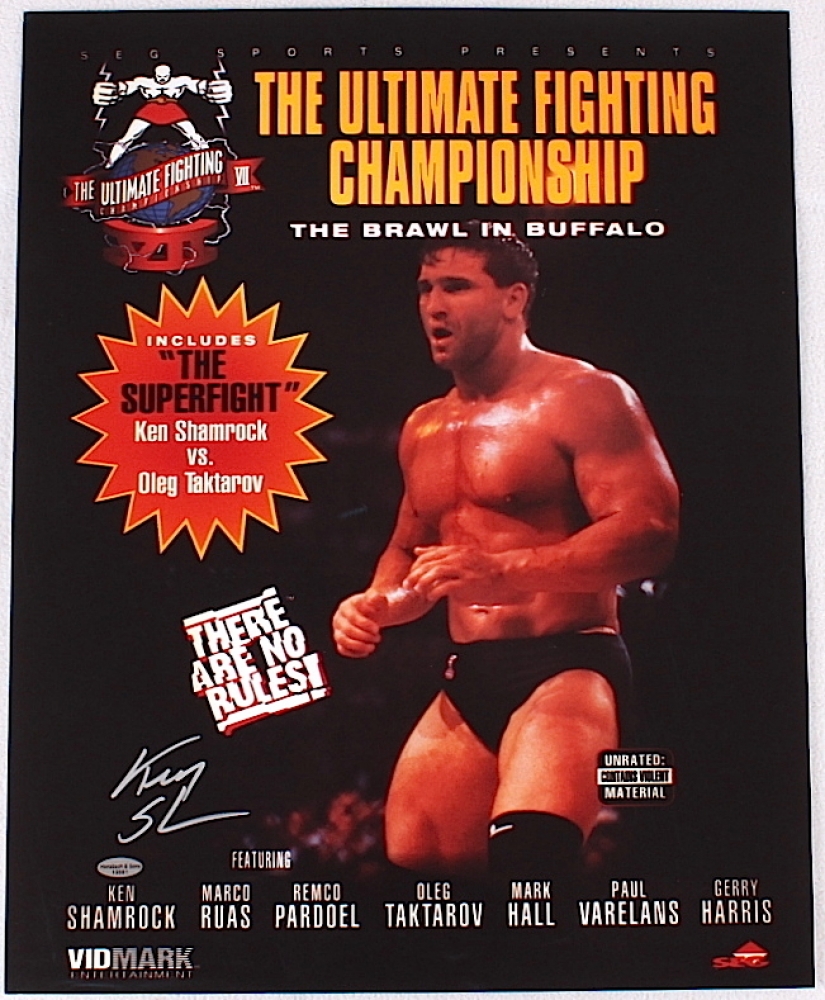 Ken Shamrock Signed The Ultimate Fighting Championship 16x20 Photo ...