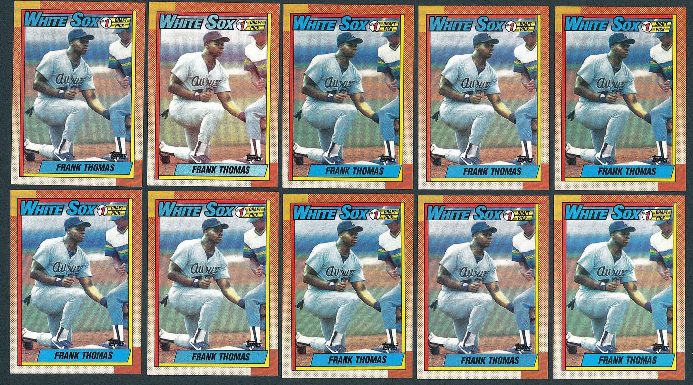 Lot of (10) Frank Thomas 1990 Topps #414 Rookie Cards | Pristine Auction