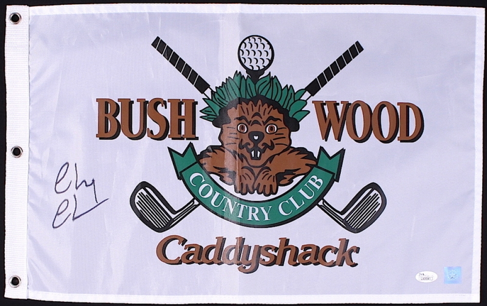 Chevy Chase Signed Bushwood Coutry Club "Caddyshack" Golf Flag (JSA COA ...