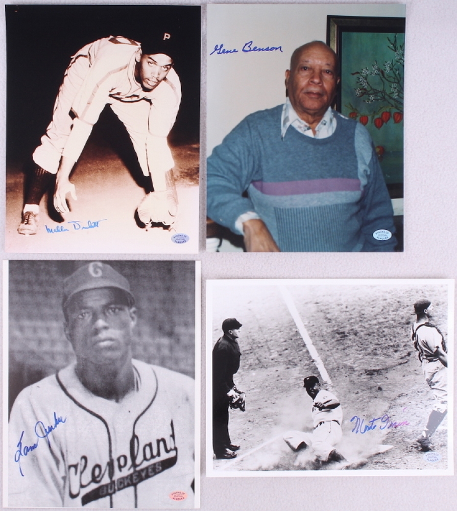 Lot of (4) Signed Negro League 8x10 Photos with Monte Irvin, Sam ...