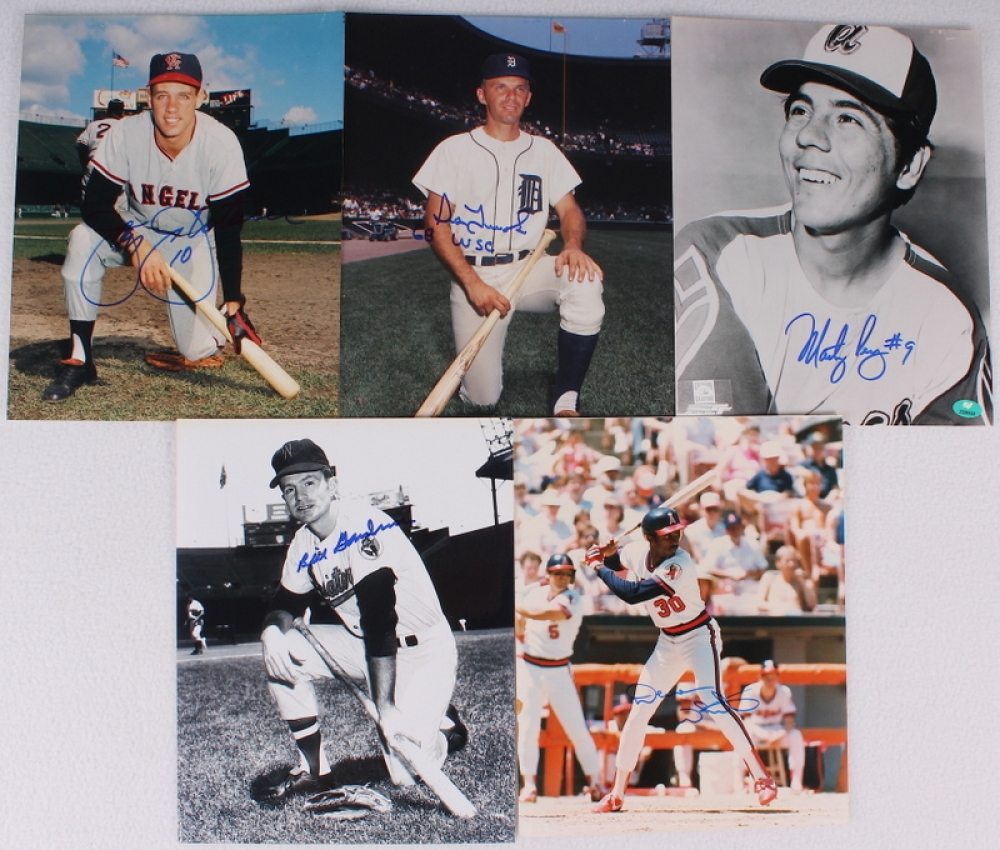 Lot of (15) Signed 8x10 Baseball Photos with Art Shamsky, Spike Owen ...
