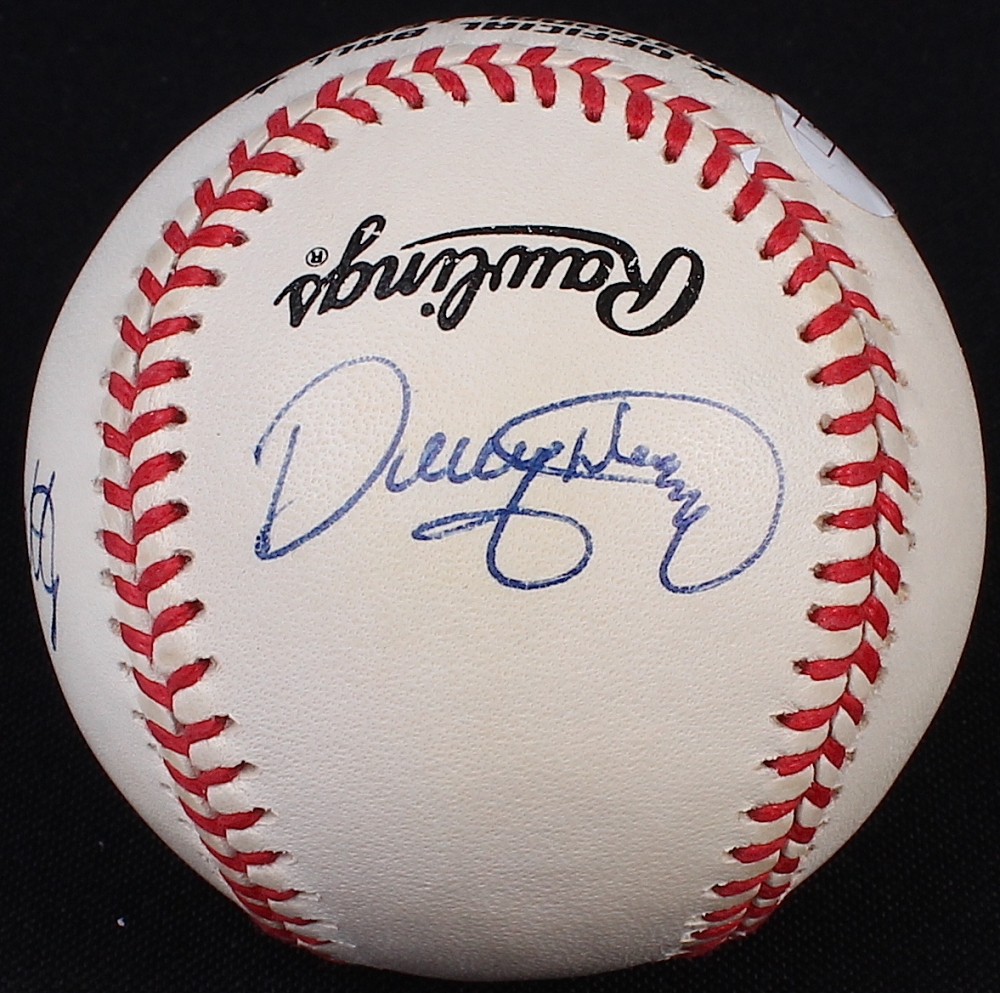 Greg Maddux, Tom Glavine, John Smoltz & Denny Neagle Signed ONL Baseball (JSA LOA) | Pristine ...