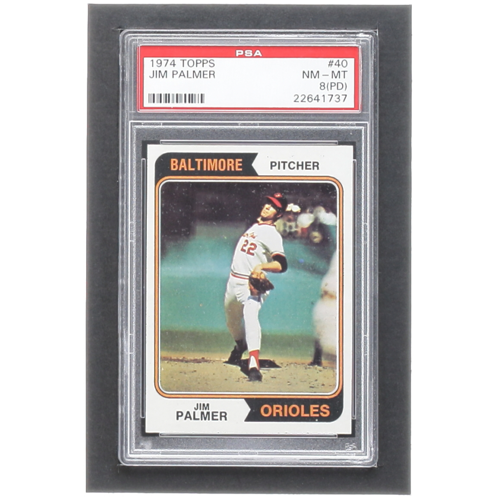 Jim Palmer 1974 Topps #40 (PSA 8) (PD) | Pristine Auction