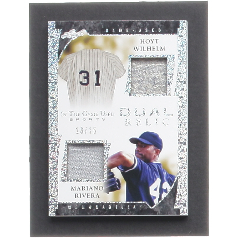 Hoyt Wilhelm / Mariano Rivera 2022 Leaf In The Game Used Sports Dual ...