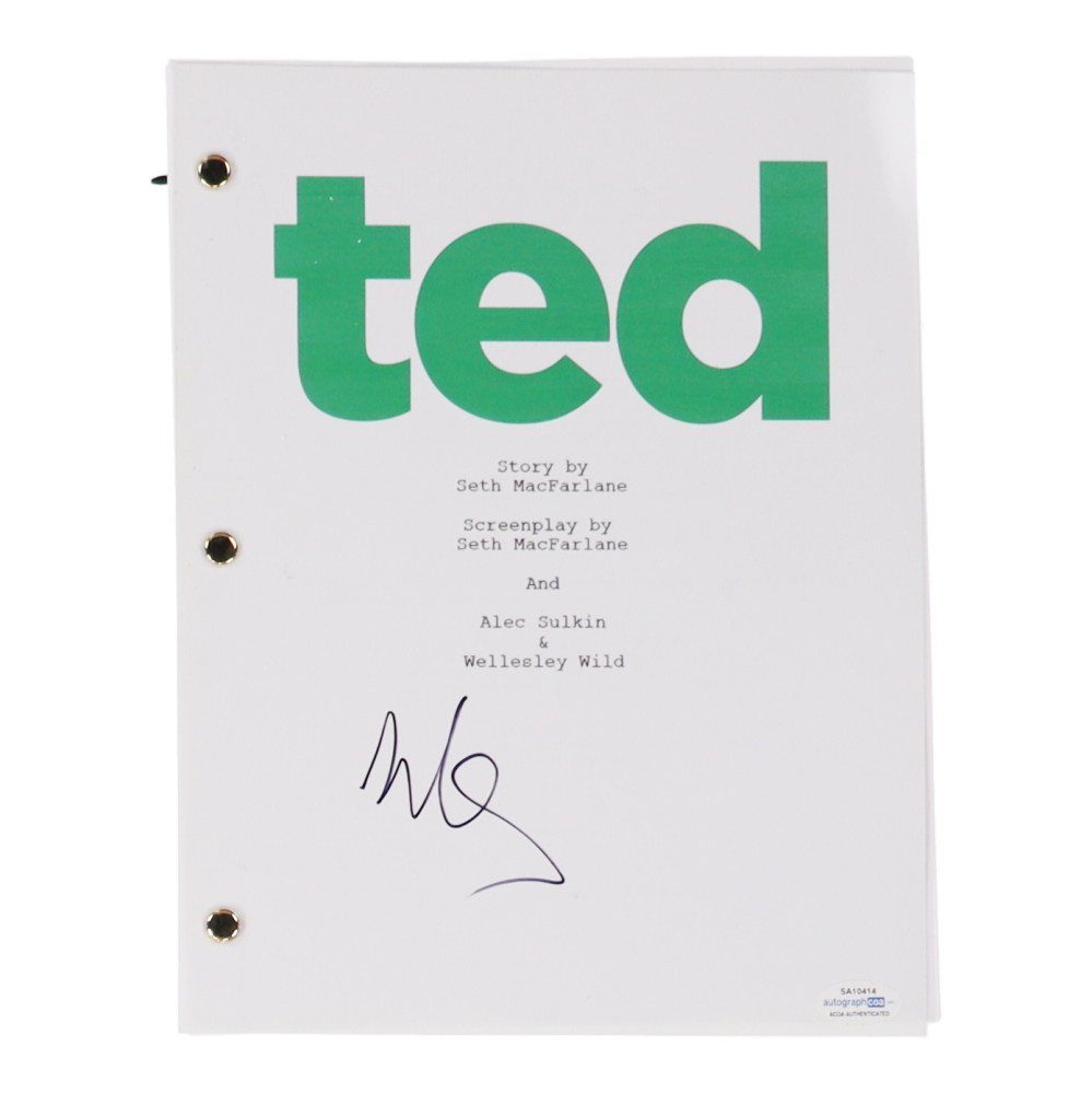 Mark Wahlberg Signed "Ted" Movie Script (ACOA) | Pristine Auction