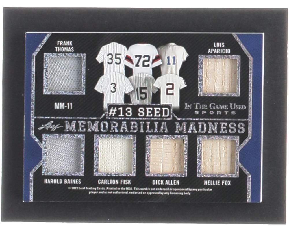 2022 Leaf In The Game Sports Memorabilia Madness Red Sox White Sox #1/9 ...