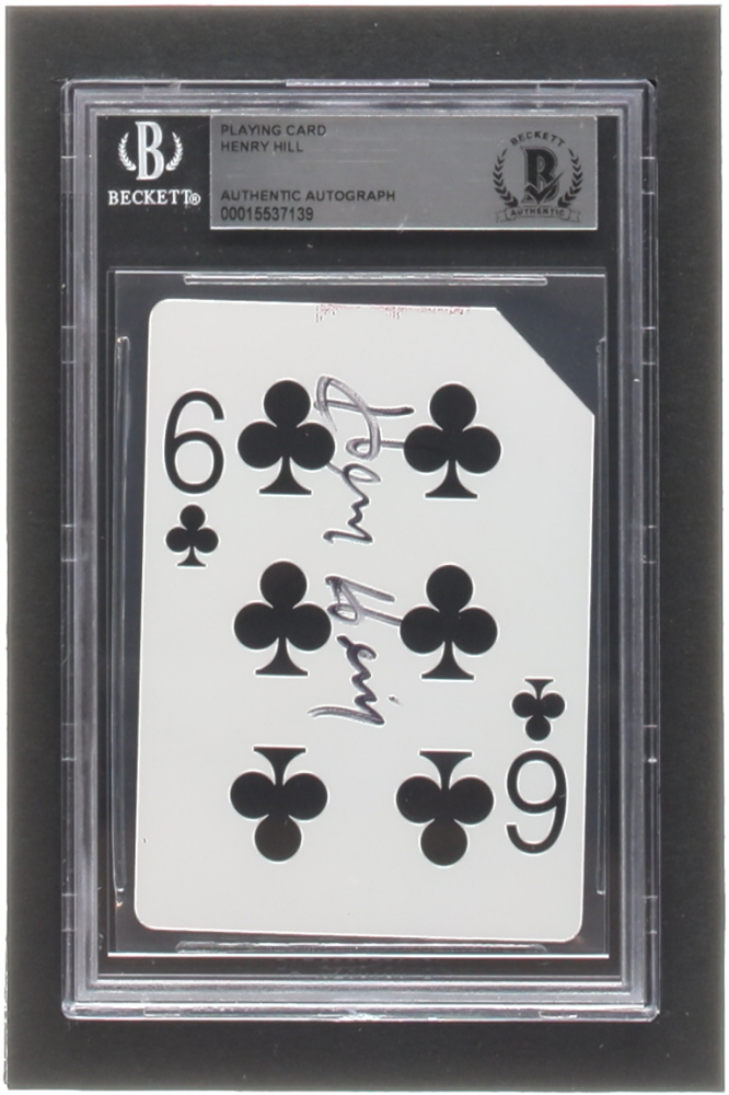 Henry Hill Signed Playing Card (PSA) | Pristine Auction