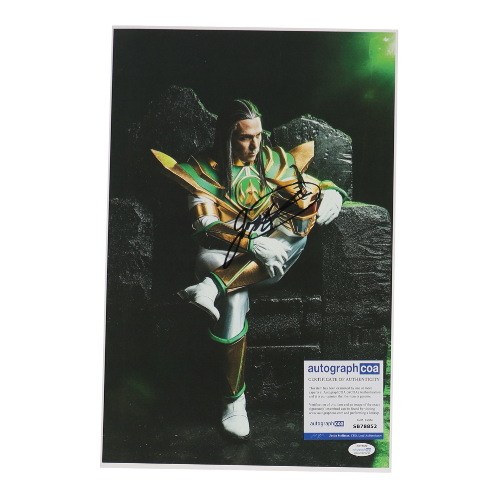 Jason David Frank Signed "Power Rangers" 11x17 Photo (ACOA) | Pristine ...