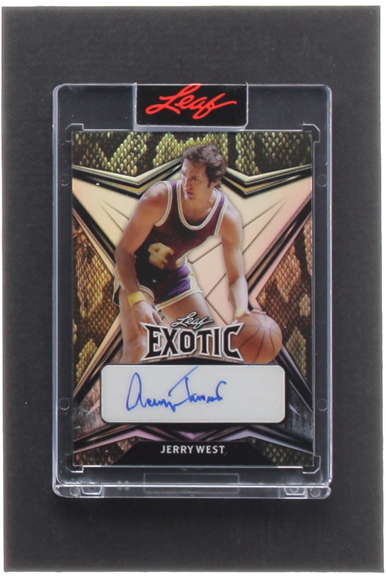 Jerry West 2022 Leaf Exotic Autographs #JW3 #3/10 | Pristine Auction