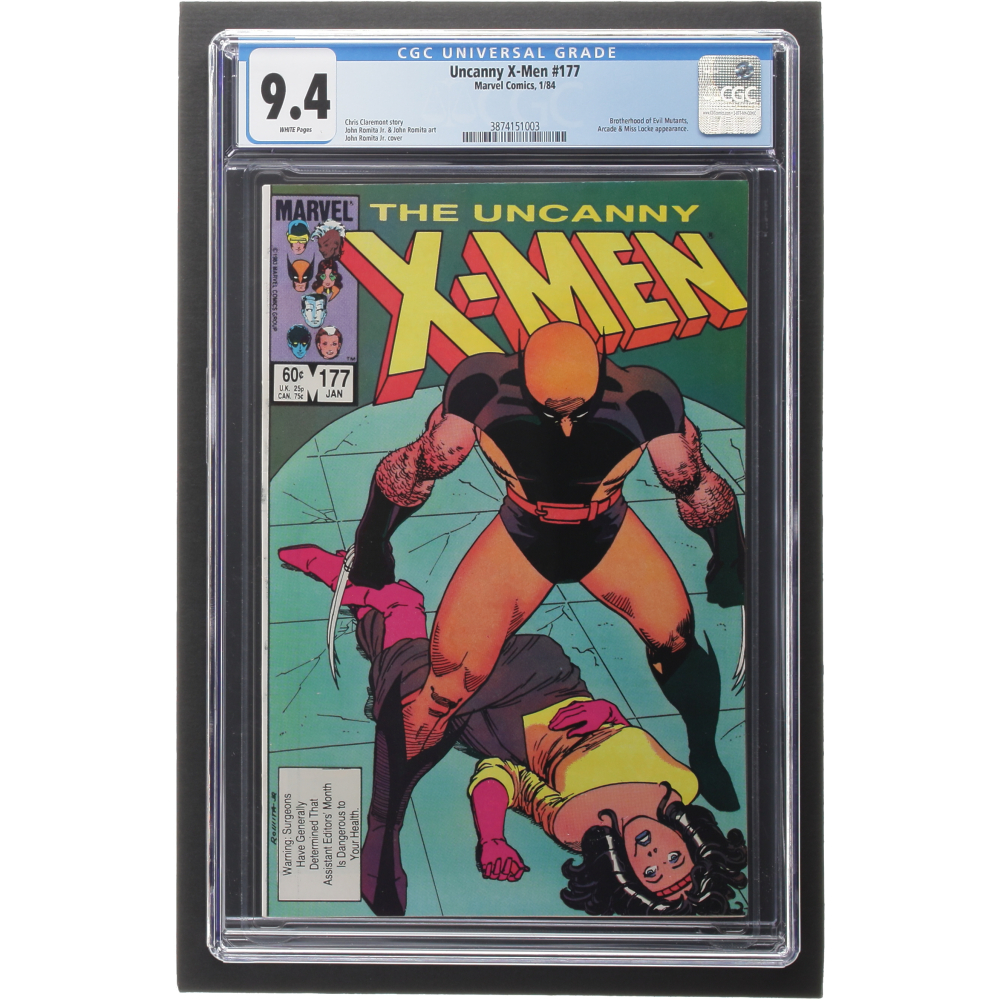 1984 "Uncanny X-Men" Issue #177 Marvel Comic Book (CGC 9.4) | Pristine ...