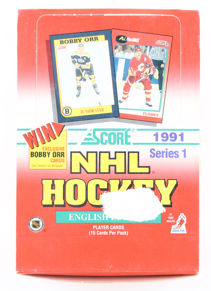 1991-92 Score Hockey Series 1 Wax Box of (36) Packs | Pristine Auction