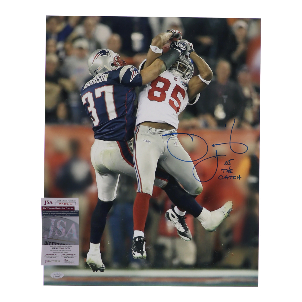 David Tyree Signed Giants 16x20 Photo Inscribed "The Catch" (JSA ...