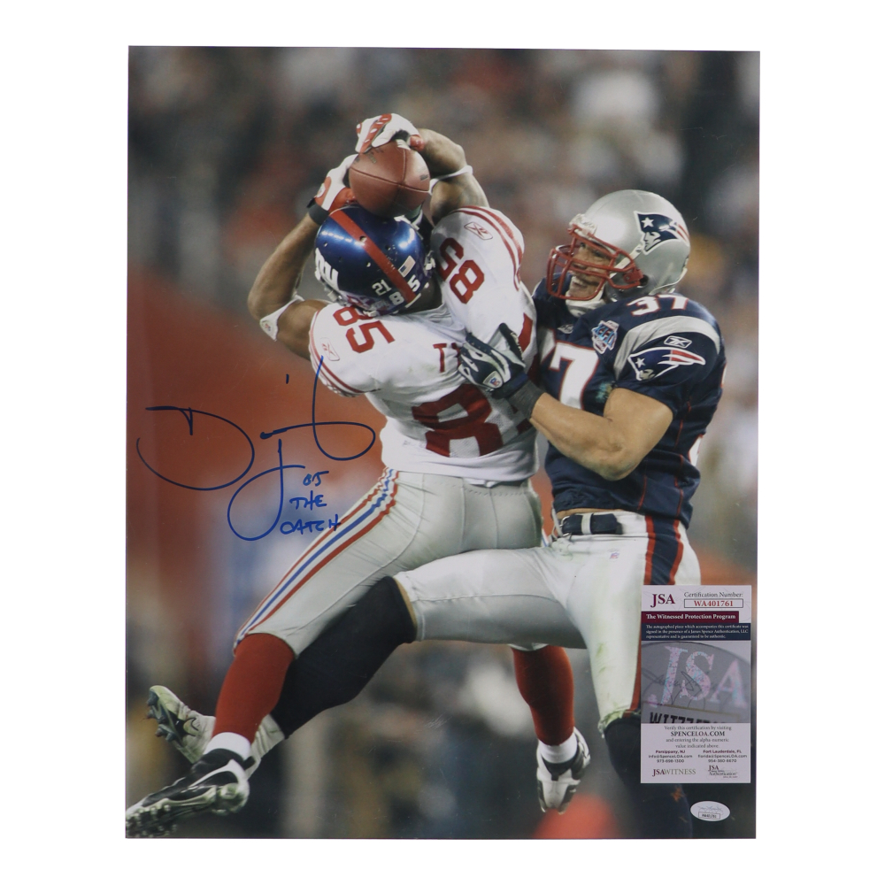 David Tyree Signed Giants 16x20 Photo Inscribed "The Catch" (JSA ...