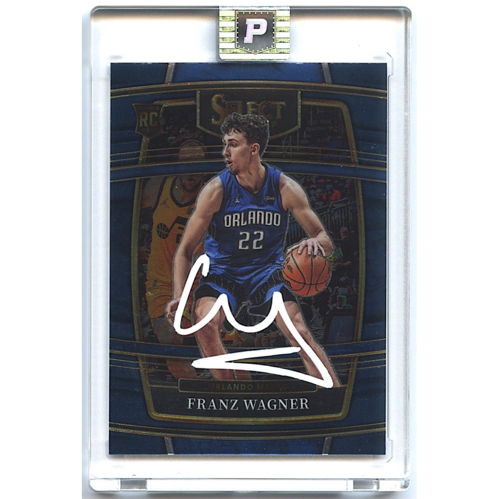 Franz Wagner Signed 2021-22 Select Blue #15 RC (PA Encapsulated ...