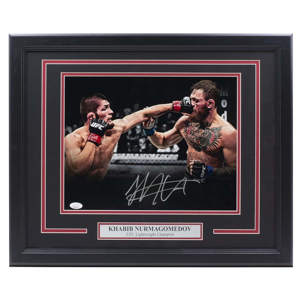 Khabib Nurmagomedov Signed UFC Custom Framed Photo (JSA) | Pristine Auction
