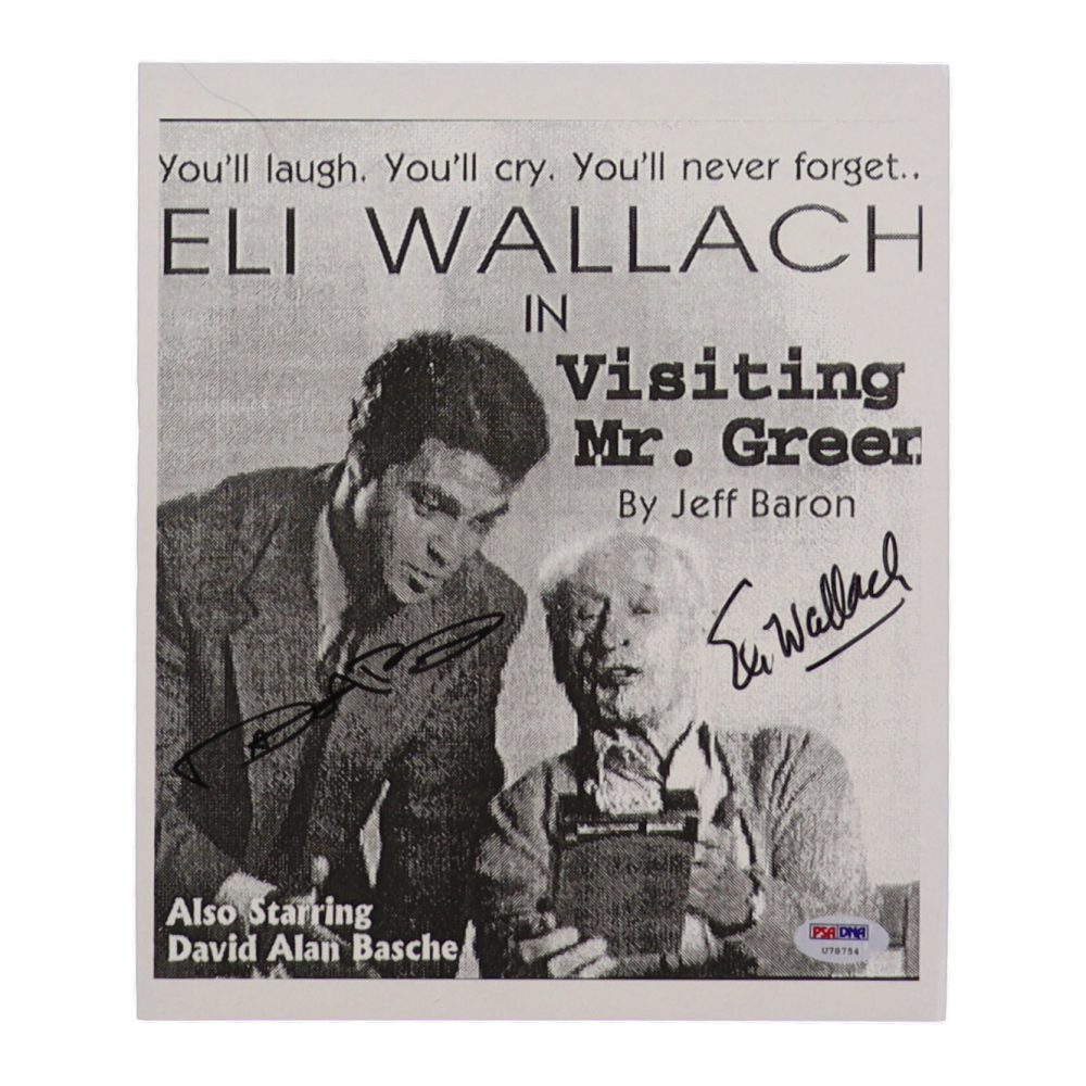 Eli Wallach & David Alan Basche Signed "Visiting Mr. Green" 8x10 Photo ...
