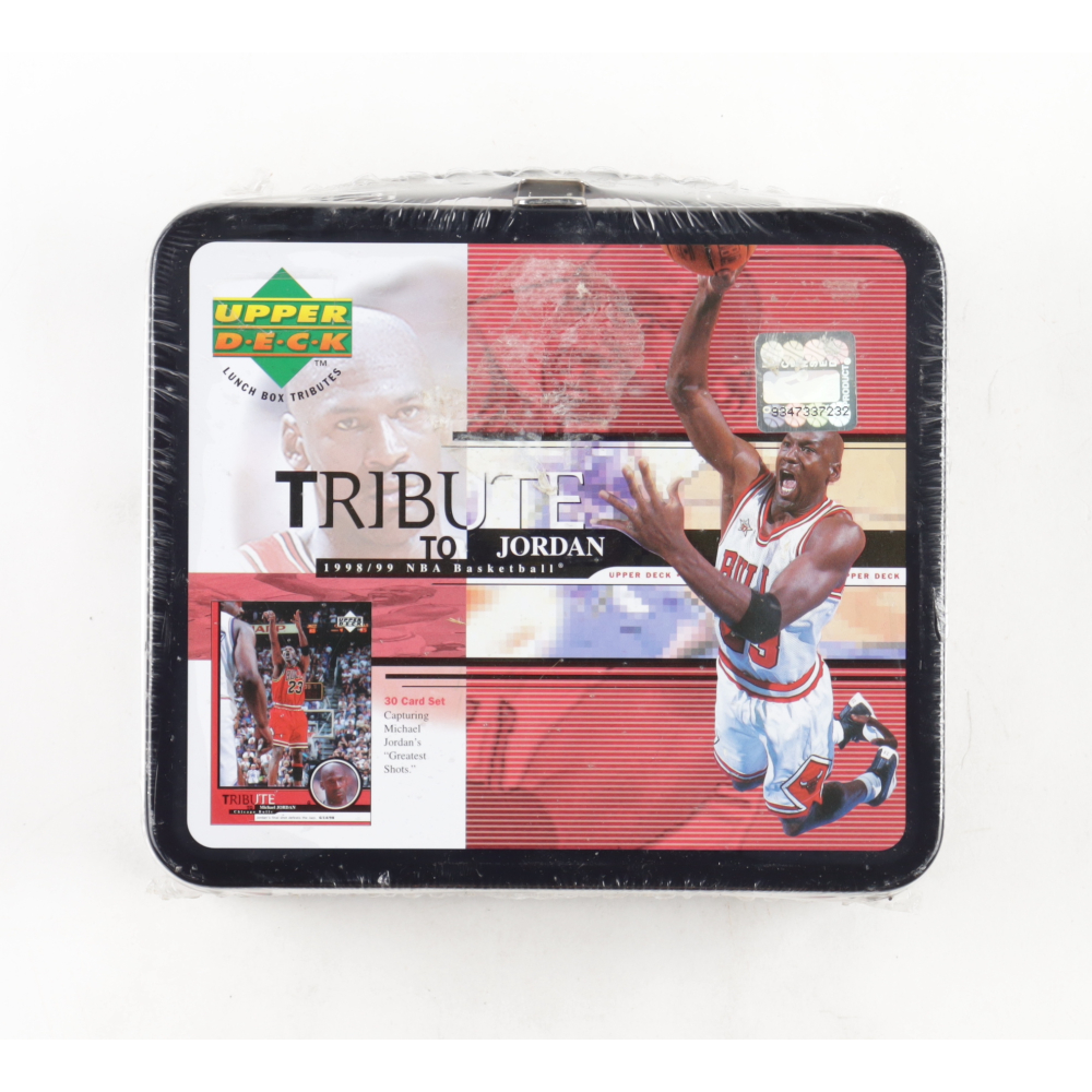 1998-99 LE Upper Deck Basketball Tribute To Jordan Lunch Box With (30 ...
