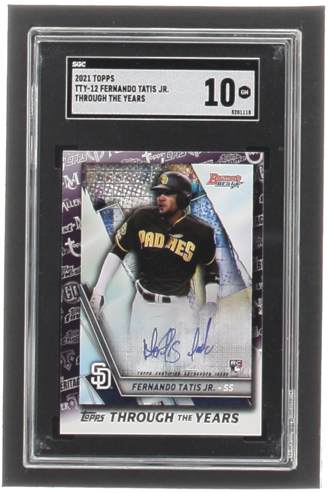 Fernando Tatis Jr. 2021 Topps Through the Years #TTY12 (SGC 10 ...