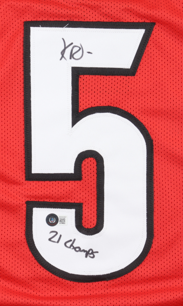 Kelee Ringo Signed Jersey Inscribed "21 Champs" (Beckett) | Pristine ...