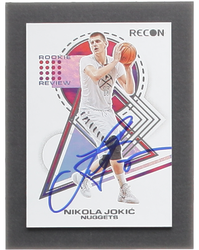 Nikola Jokic Signed 2021-22 Panini Recon Rookie Review #15 (Jokic ...