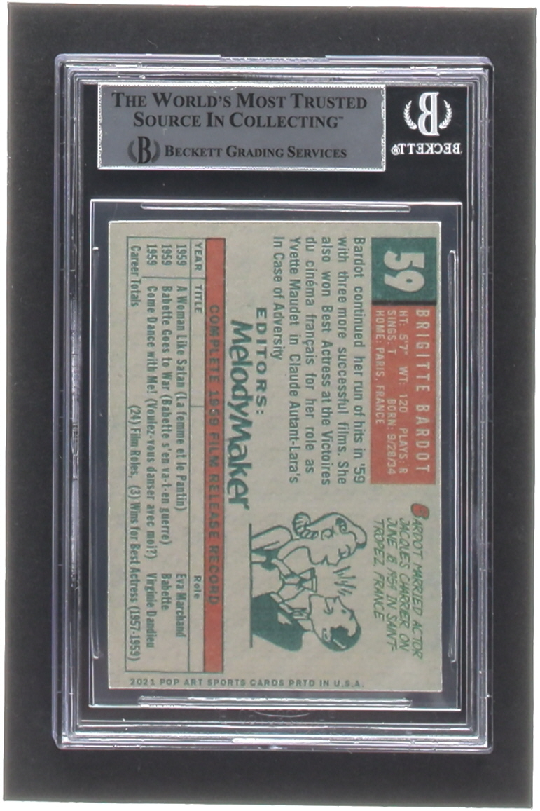 Brigitte Bardot Signed Custom Trading Card (BGS) | Pristine Auction