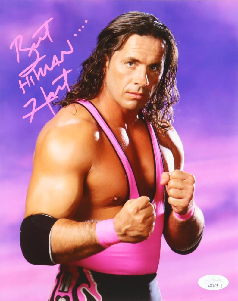 Bret "The Hitman" Hart Signed WWE 8x10 Photo (JSA) | Pristine Auction