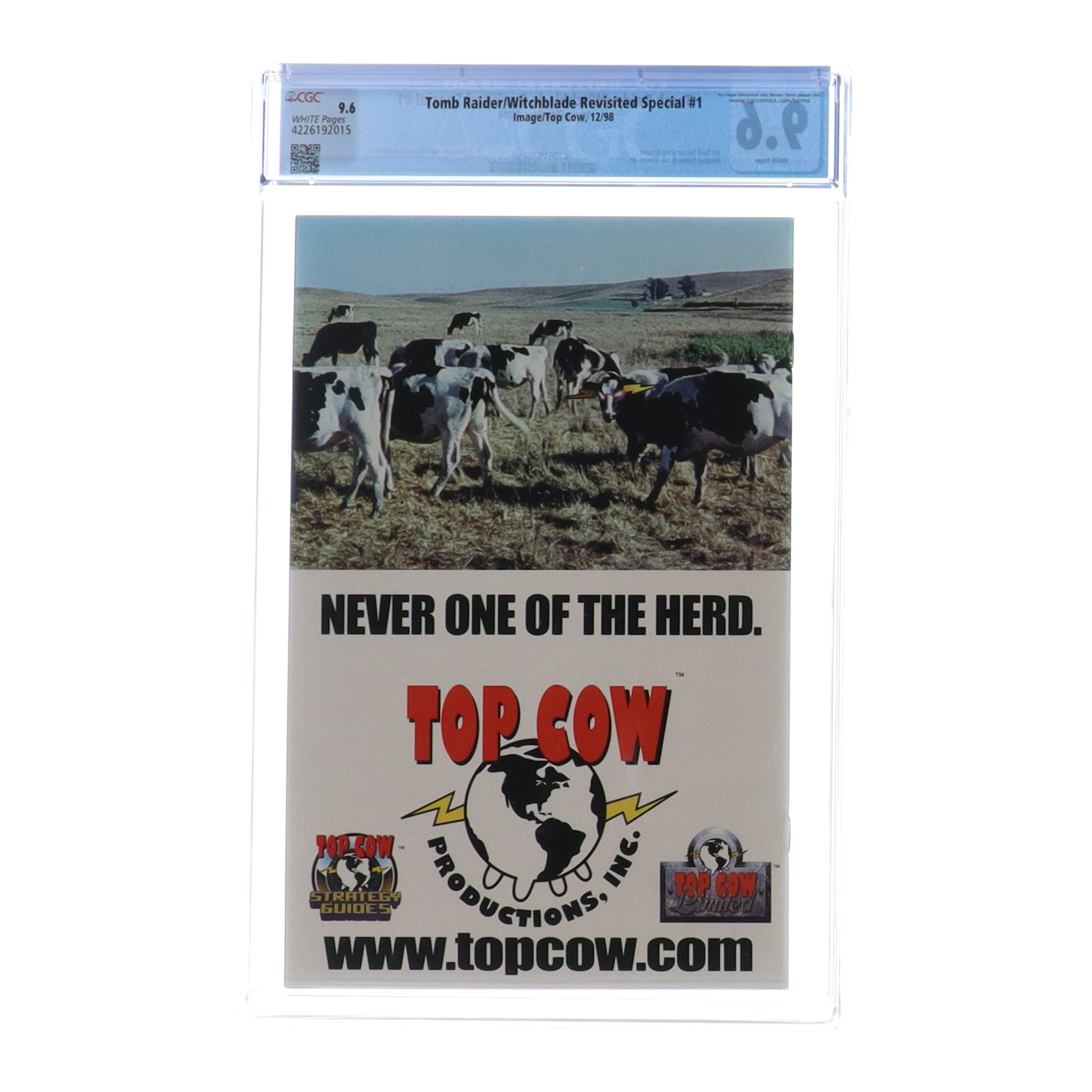 1998 "Tomb Raider / Witchblade Revisted" Issue #1 Image Comic Book (CGC ...