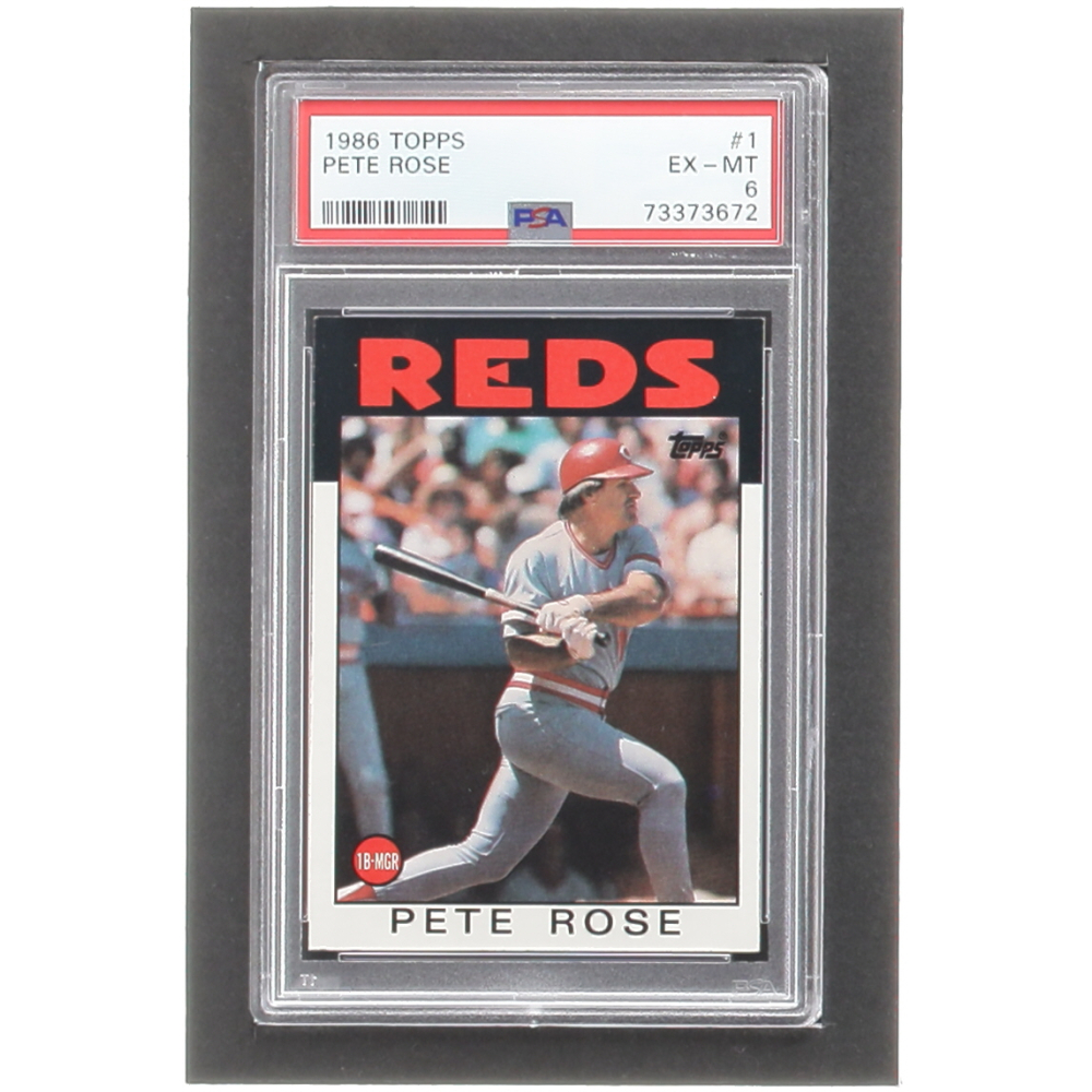 Pete Rose 1986 Topps #1 (PSA 6) | Pristine Auction