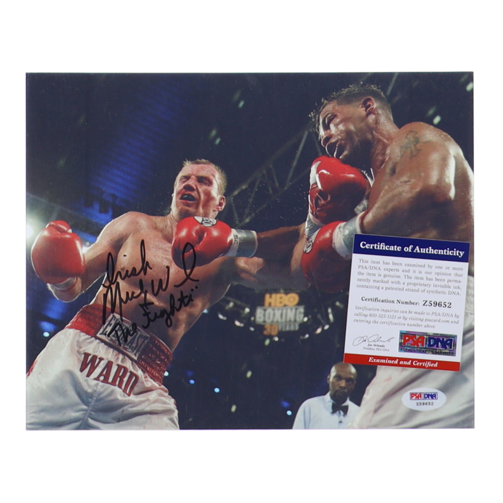 "Irish" Micky Ward Signed 8x10 Photo Inscribed "The Fighter" (PSA ...