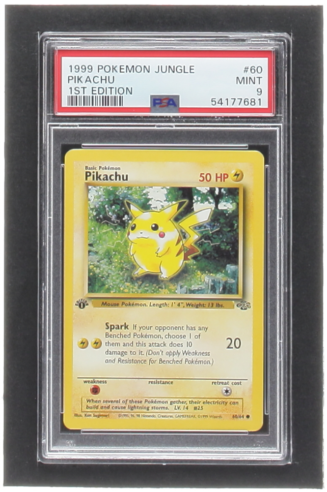 Pikachu 1999 Pokemon Jungle 1st Edition #60 (PSA 9) | Pristine Auction