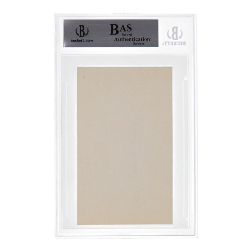 Earle "Greasy" Neale Signed 3x5 Index Card (Beckett) | Pristine Auction