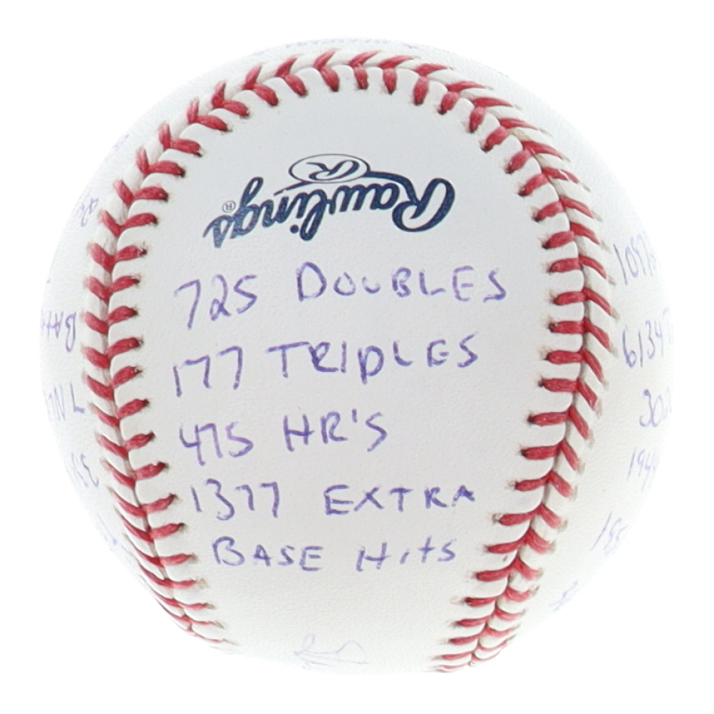 Stan Musial Signed OML Baseball with Multiple Career Stat Inscriptions ...