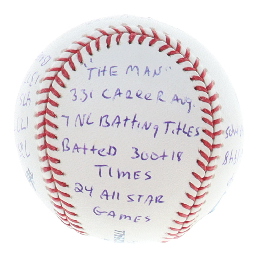 Stan Musial Signed OML Baseball with Multiple Career Stat Inscriptions ...