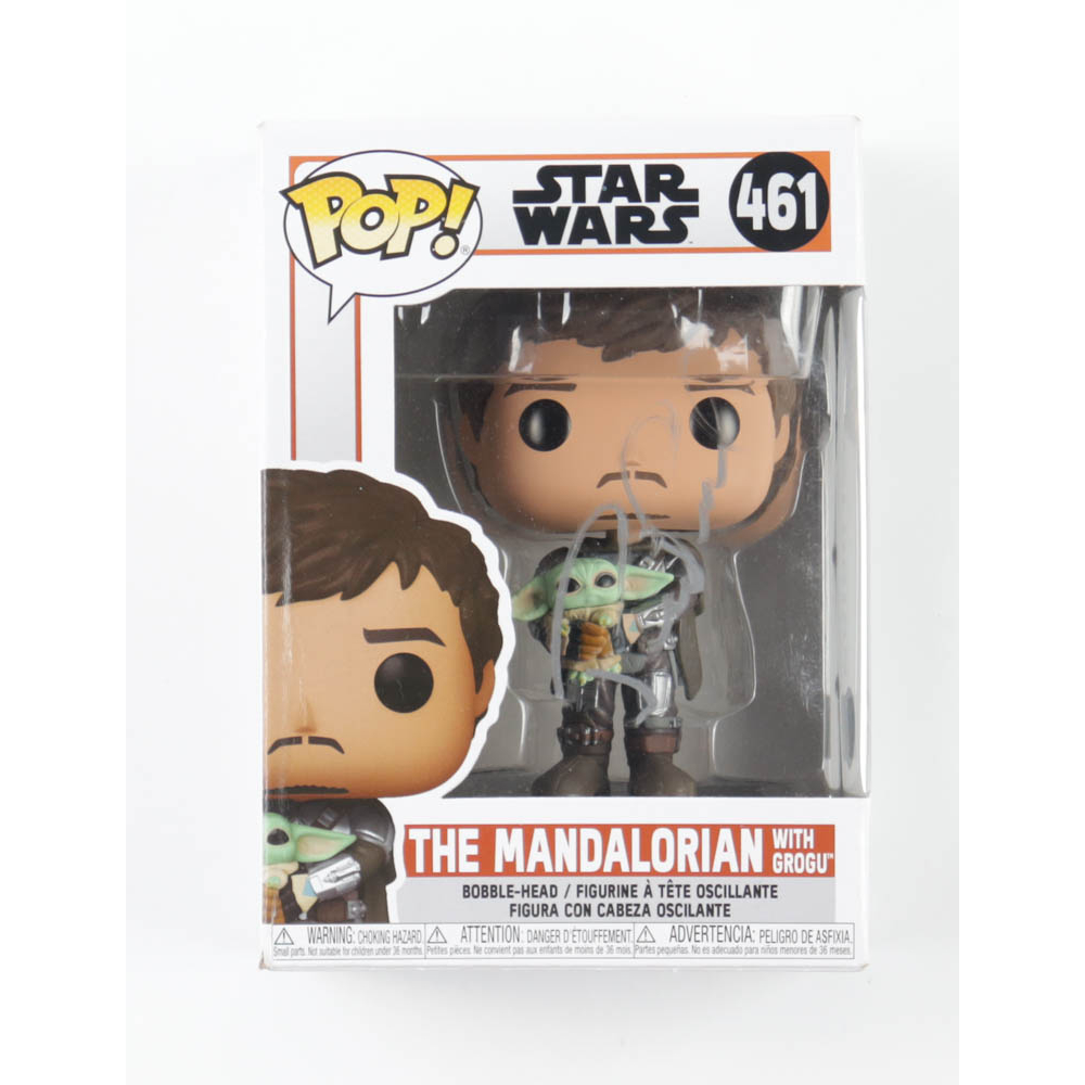 Pedro Pascal Signed #461 The Mandalorian with Grogu Funko Pop! Vinyl ...