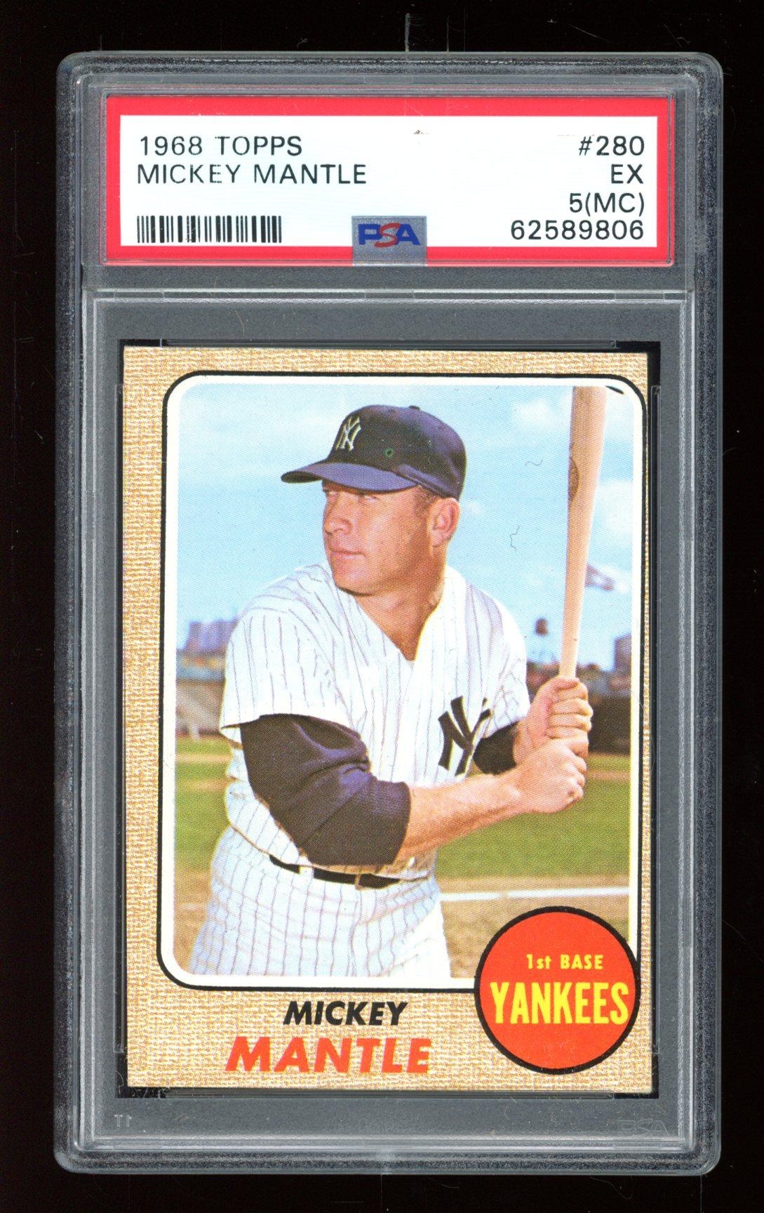 Mickey Mantle 1968 Topps #280 (PSA 5) (MC) | Pristine Auction