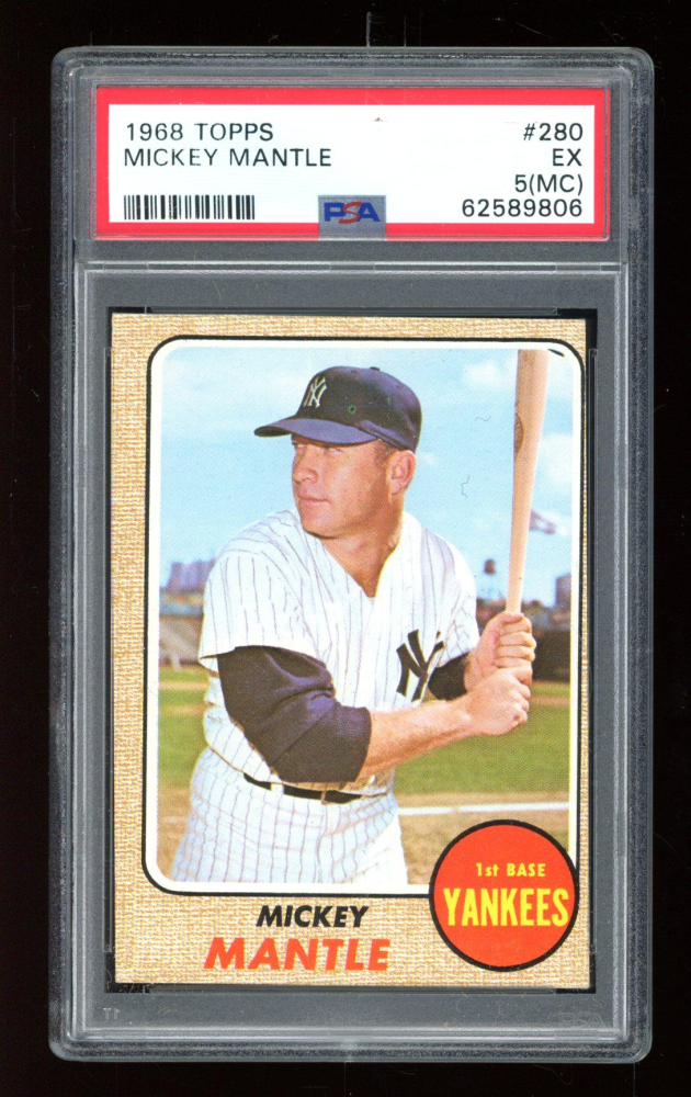 Mickey Mantle 1968 Topps #280 (PSA 5) (MC) | Pristine Auction