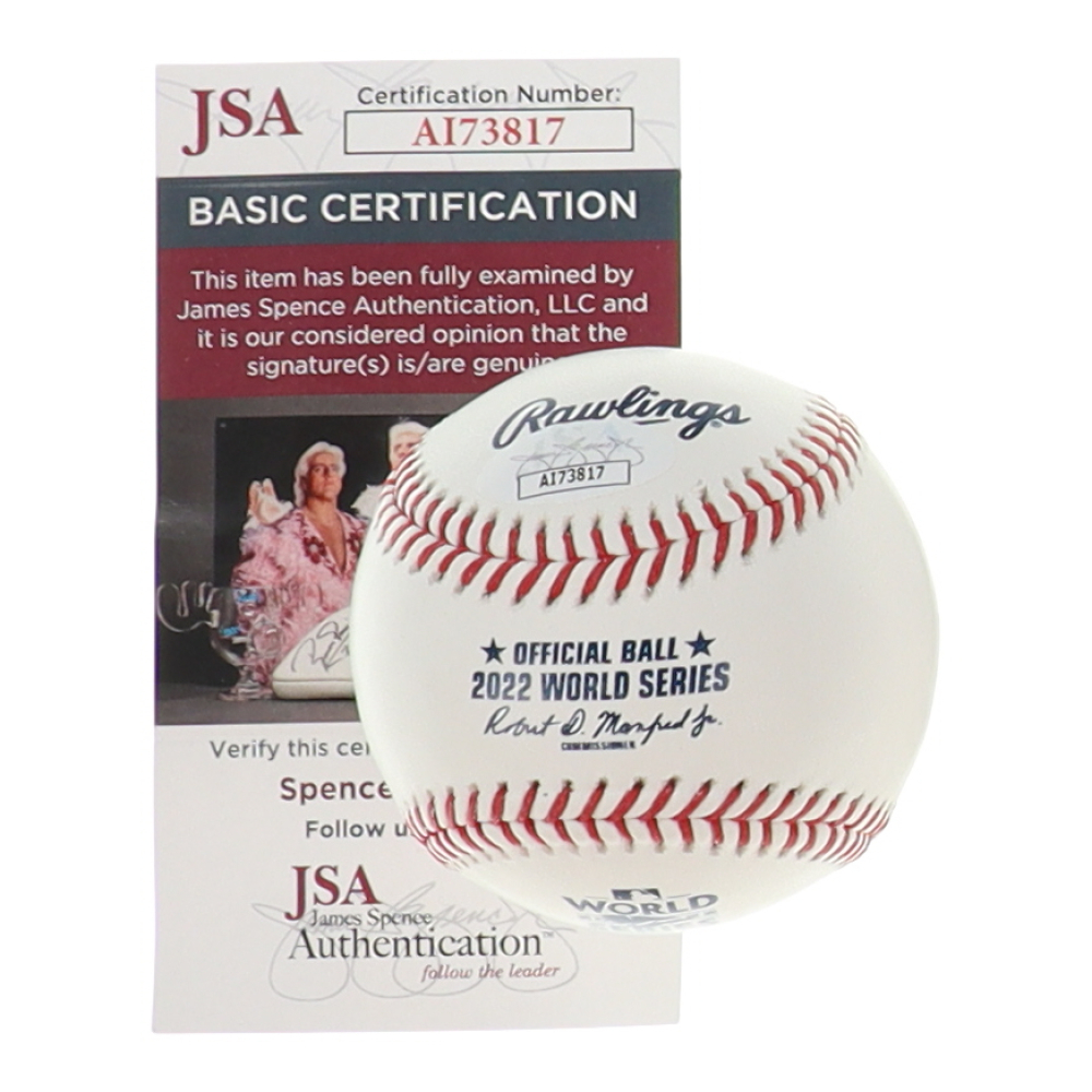 Dusty Baker Signed 2022 World Series Logo Baseball (JSA) | Pristine Auction