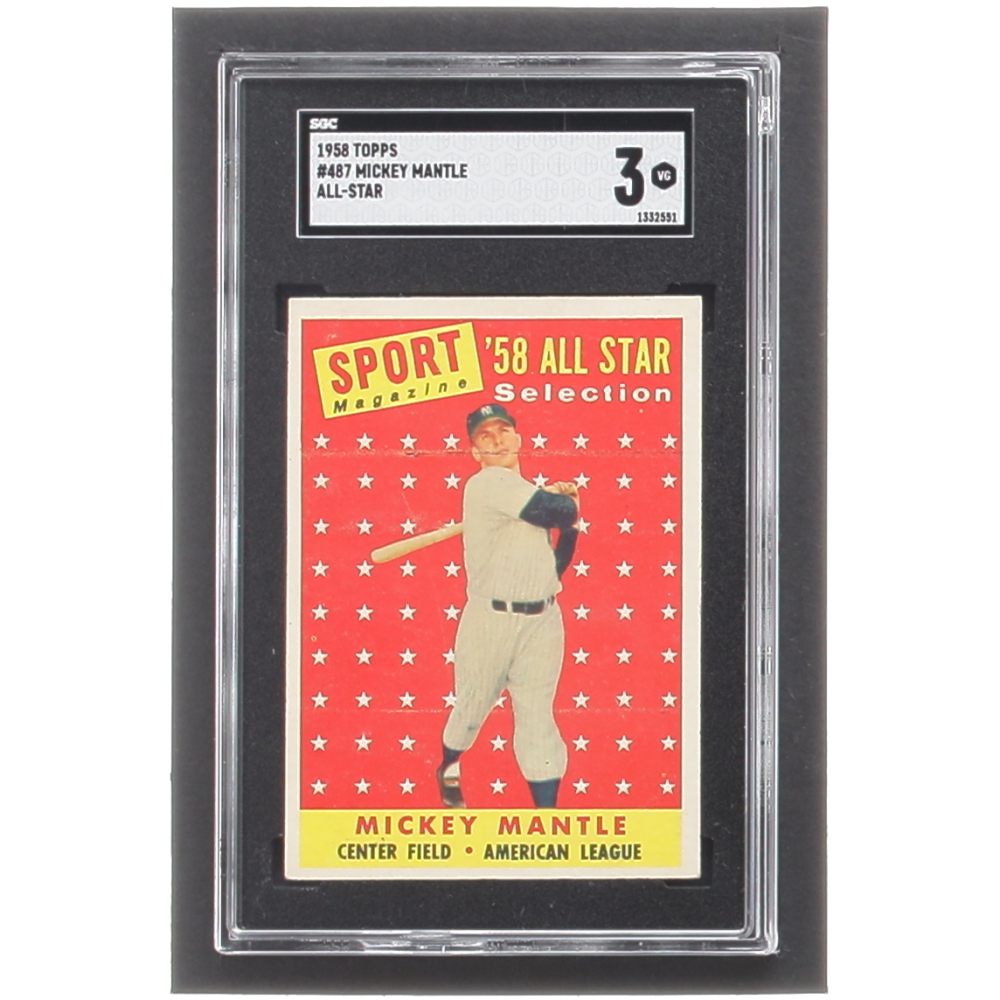 Mickey Mantle 1958 Topps #487 AS TP (SGC 3) | Pristine Auction