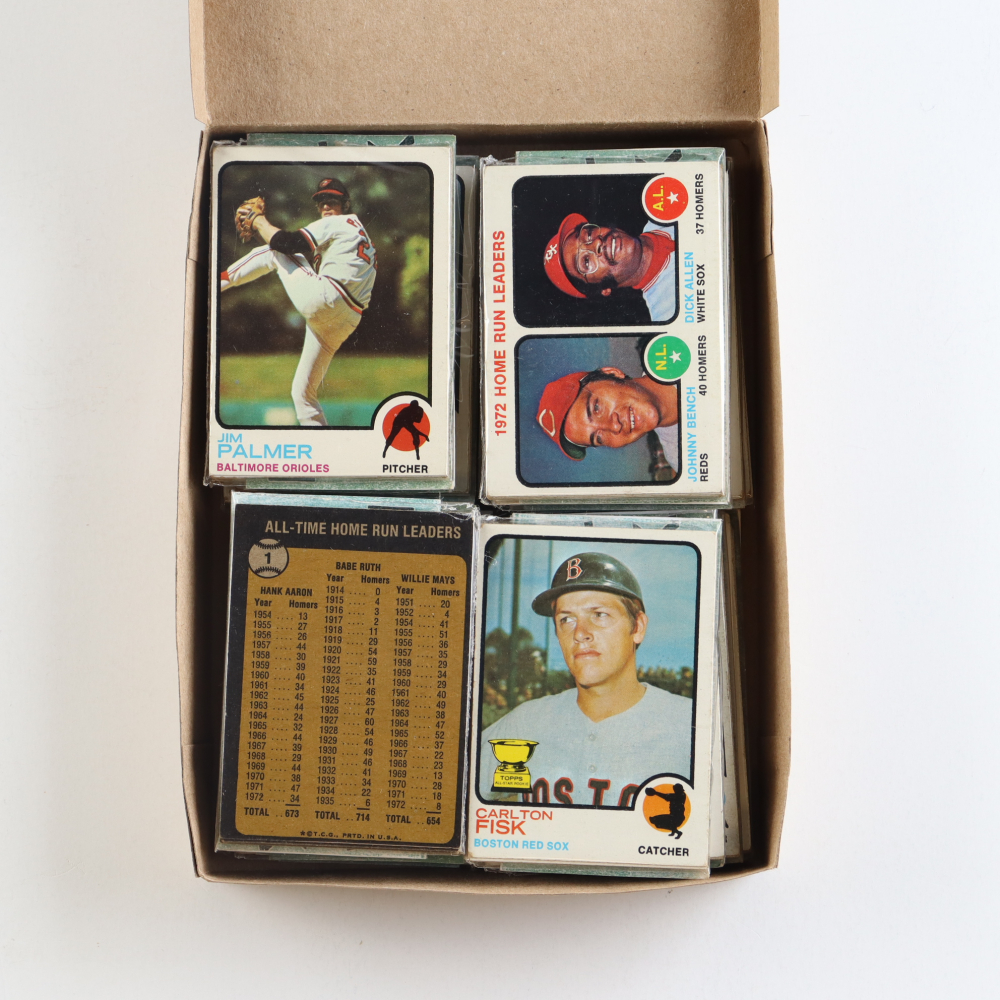 1973 Topps Baseball Cello Fun Pack Vending Box With (20) Packs
