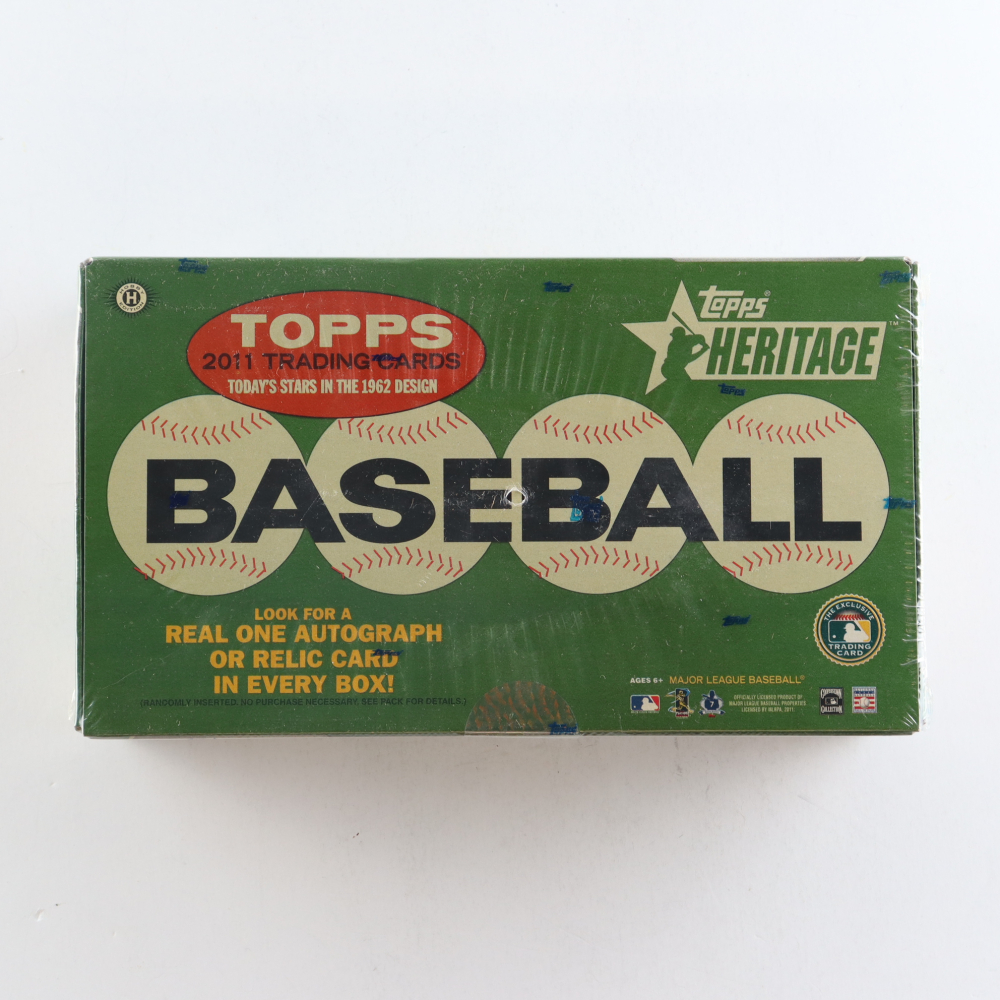 2011 Topps Heritage Baseball Hobby Box with (24) Packs | Pristine Auction