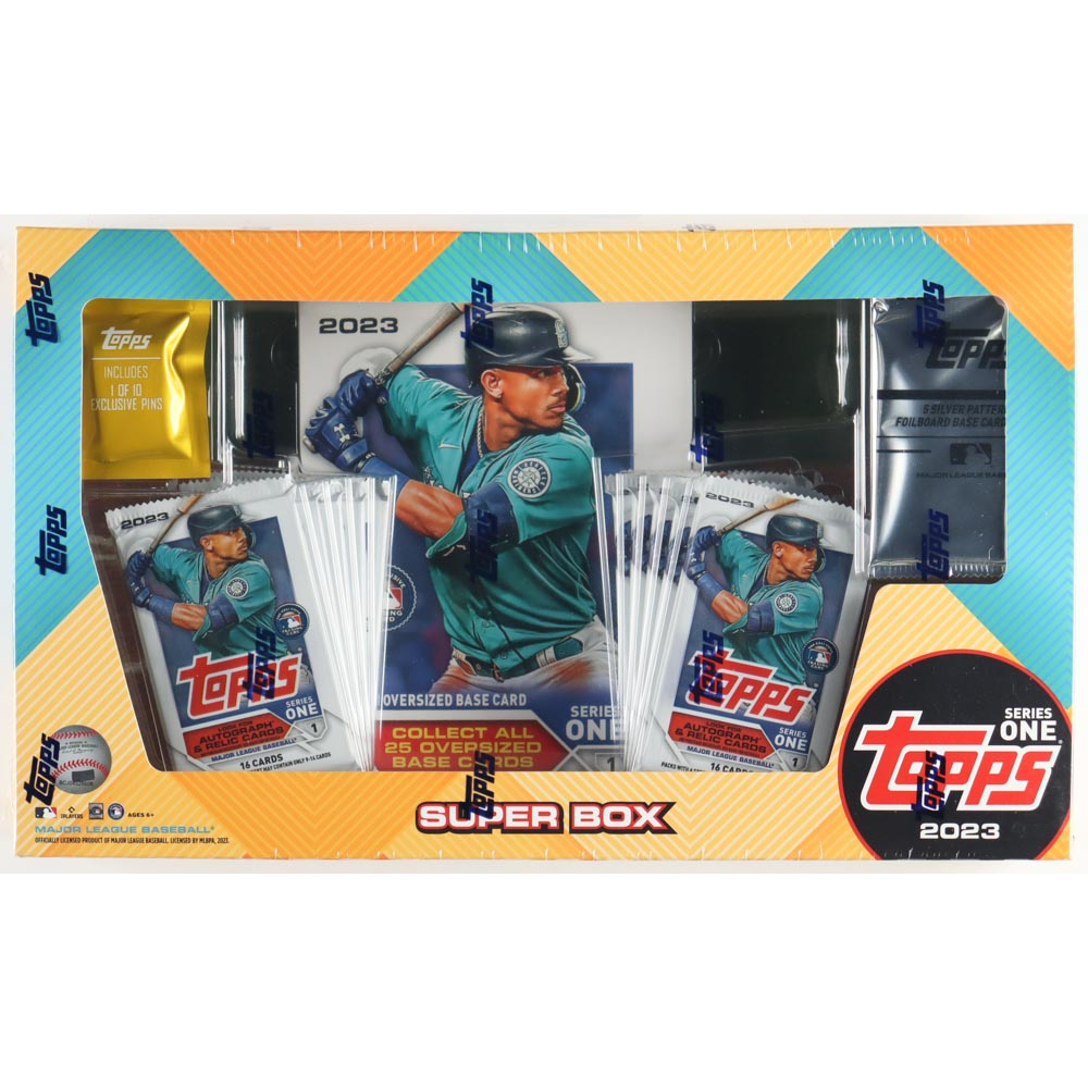 2023 Topps Series 1 Baseball Super Box With (10) Packs | Pristine Auction