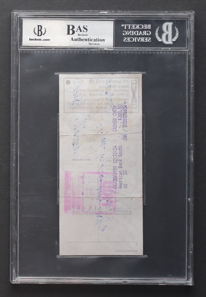 James Price Jr. Signed 1999 Personal Check (Beckett) | Pristine Auction