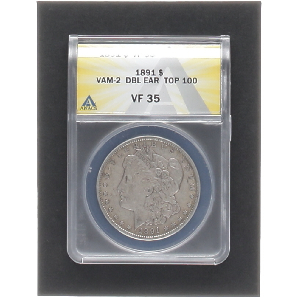 1891 Morgan Silver Dollar - TOP 100 VAM 2 DBL (ANACS VF35) | Pristine Auction