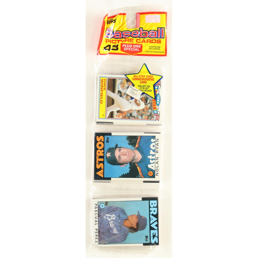 1986 Topps Baseball Picture Cards Rack Pack with (49) Cards | Pristine ...