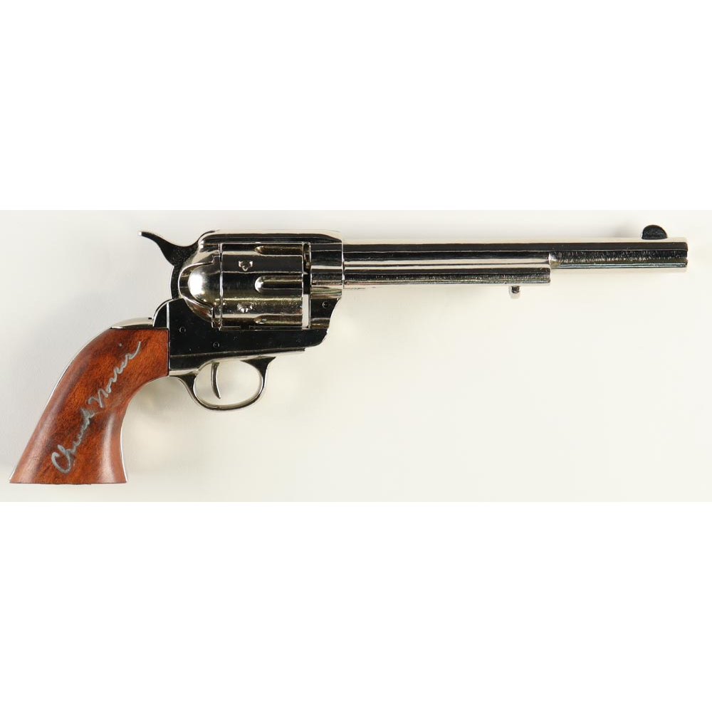 Chuck Norris Signed Replica Prop Revolver (Radtke) | Pristine Auction