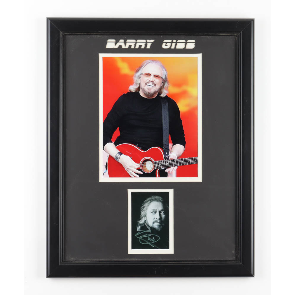 Barry Gibb Signed Custom Framed Cut Display (Beckett) | Pristine Auction