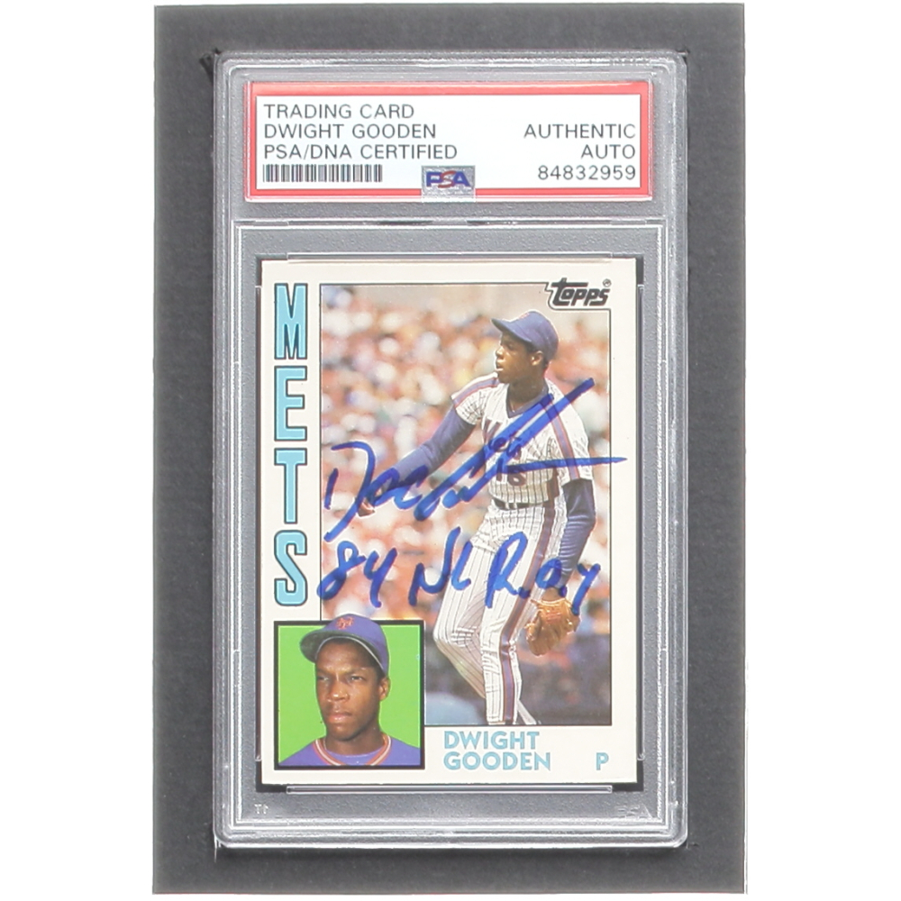 Dwight "Doc" Gooden Signed 1984 Topps Traded #42T XRC Inscribed "84 NL ...
