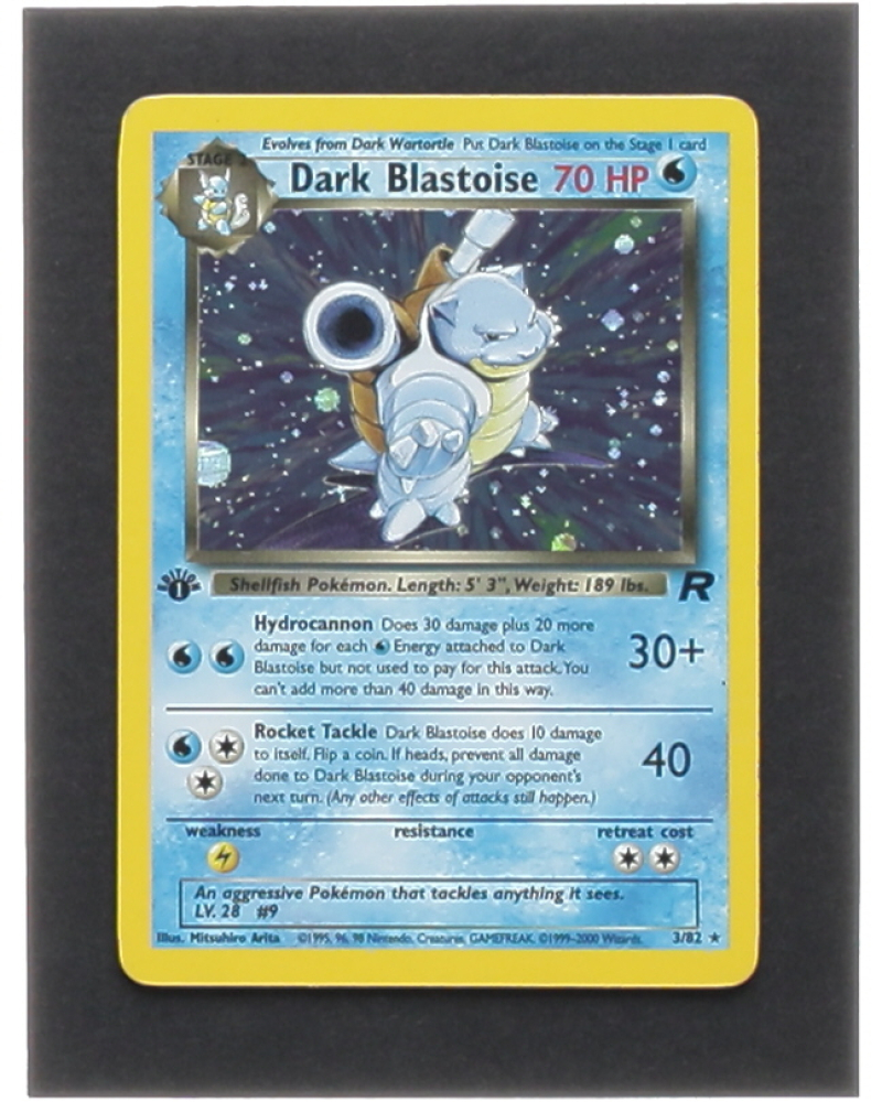 Dark Blastoise 2000 Pokemon Team Rocket 1st Edition #3 Holo | Pristine ...