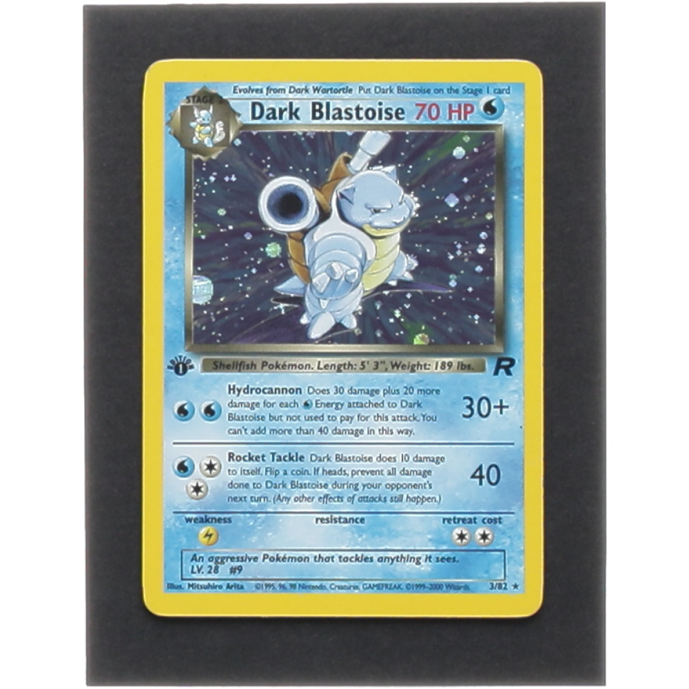 Dark Blastoise 2000 Pokemon Team Rocket 1st Edition #3 Holo | Pristine ...